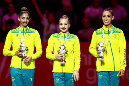 Aussie Rhythmic Gymnasts Land Team Silver | Commonwealth Games Australia